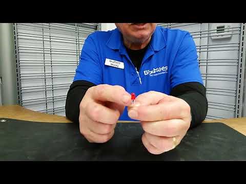 Positive and negative side of an LED