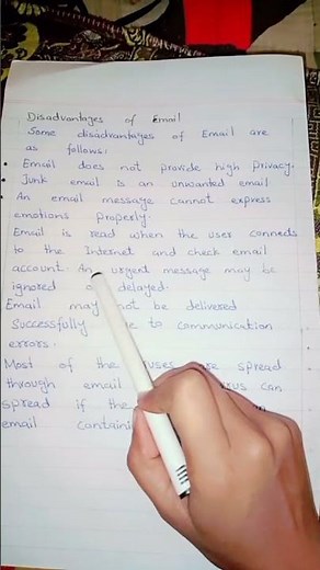 Disadvantages of email? Write disadvantages of email? #computereducation #computer