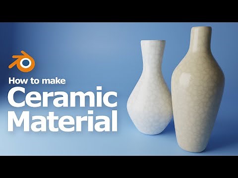 Blender Ceramic Material with Cracked Texture using Procedural Nodes