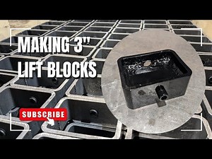 How we make 3" trailer lift blocks