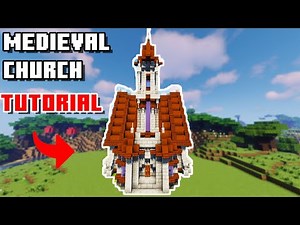 Minecraft Medieval Church Build Tutorial!