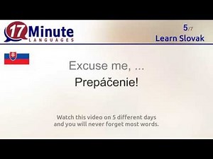Learn Slovak (free language course video)