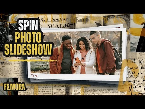 Create a Stunning Spin Photo Slideshow - Filmora Photo Slideshow - Filmora 13 Tutorial
