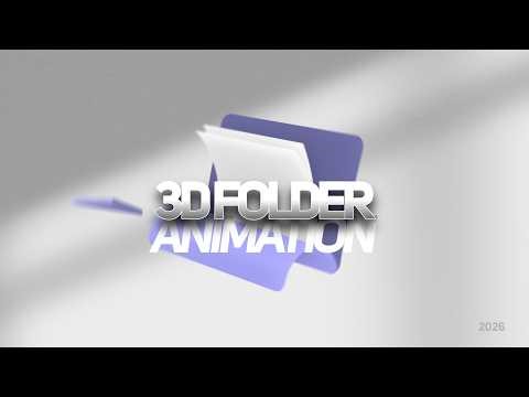3D Folder Motion Graphics Animation - Davinci Resolve Tutorial