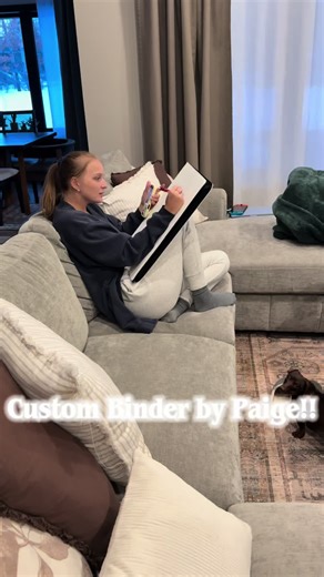 Paige Making me a custom binder!! Had to repost because other video was messed up!! #custombinder #reshirambinder #pokemontcg #pokemon #pokemongiveaway