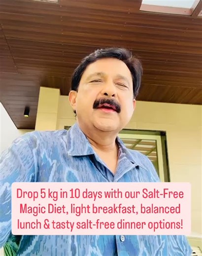 Dr Suneet Khanna 💎 on Instagram: "Lose 5 kg in 10 days with a simple vegetarian Indian diet—North & South flavors, plus salt-free dinner twist. . . Drop 5 kg in 10 days with our Salt-Free Magic Diet, light breakfast, balanced lunch & tasty salt-free dinner options! . . . . .............................. For more info visit: www.drsuneetkhanna.com or Call 9810152166 now to book. . . . . #dietplan #Drsuneetkhanna #nutritionist #dietdoctor #Getfit #bellyfat #postpregnancyweightloss #onlinediet #on