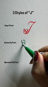 19K views · 272 reactions | 3 Styles Of “J”. . . . . . . . . . . . ....