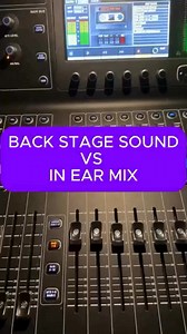 96K views · 904 reactions | ️ M32 Monday: Backstage vs In-Ear Mix...