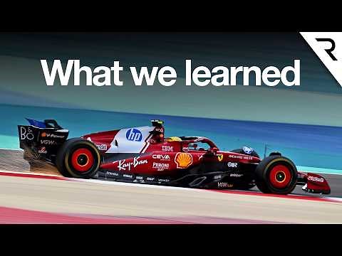 F1 testing 2025 day 1 - 9 things we learned