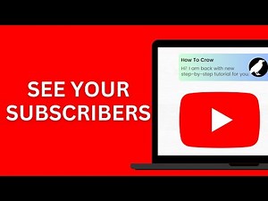 How To See Your Subscribers on YouTube