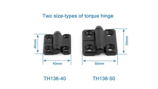 Modern Design Zinc Alloy Constant Torque Hinge Black Friction Stay Hinge for Door Position Control