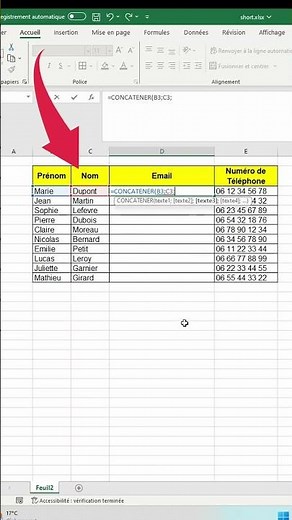 Comment Concaténer 3 Valeurs en Une Seule avec Excel | Tutoriel Rapide