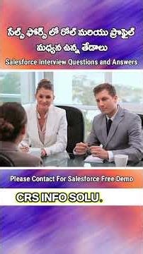 What is the difference between a role and a profile in sales force?