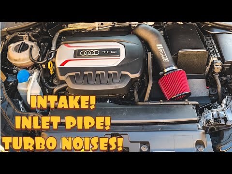 Audi S3/Mk7 Golf R CTS Intake and Inlet Pipe Install! Turbo Noises!