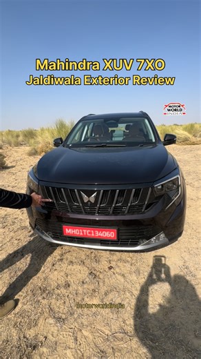 MOTOR WORLD INDIA on Instagram: "Jaldi wali exterior review of the Mahindra XUV 7XO 😎 • Bold & muscular SUV stance 💪 • New Sharp LED DRLs with an aggressive front face 👀 • Chunky wheel arches & strong shoulder lines • Dual-tone alloys add to the sporty vibe 🛞 • Flush door handles = premium touch ✨ • New LED tail lamps for that modern look 🔥 Overall? Proper bossy road presence! Full drive review Live on our YouTube Channel - MotorWorldIndia #mahindraxuv7xo #xuv7xo #mahindra #mahindrasuv #suv
