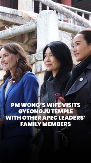 739K views · 2.8K reactions | Prime Minister Lawrence Wong’s wife, Ms Loo Tze Lui, paid a visit to Bulguksa Temple in Gyeongju on Oct 31 along with other family members of leaders attending the Apec Economic Leaders' Meeting. | The Straits Times | Facebook