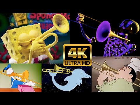 Animated Characters Playing the Trombone 3 [4K]