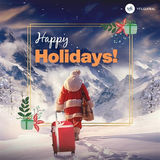 2.9K views · 95 reactions | The best Christmas plans start at our Visa Application Centres and continue on to a cold and cosy festive destination. Season's greetings to the holiday travellers from the VFS Global team! #HappyHolidays | VFS Global | Facebook