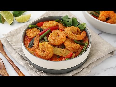 Thai Red Curry Prawn | Restaurant Style