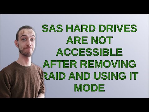 SAS hard drives are not accessible after removing RAID and using IT Mode