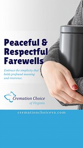 Amidst the process of grief, our simple and dignified cremation service offers a peaceful and respectful way to honor your loved one. Entrust us with the delicate details, allowing you to focus on treasured memories and moments shared. Embrace the simplicity that holds profound meaning and reverence. 🕊️ Visit us online to learn more. www.cremationchoiceva.com | Cremation Choice of Virginia