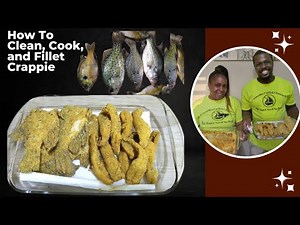 How To Fillet and Cook Crappie!! Baked Spaghetti!!