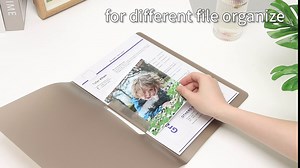 TIANSE Report Cover with Clip 3 Pack Report Folder Letter-Size Holds Up to 30 Pages Swing Lock Report Cover-Khaki