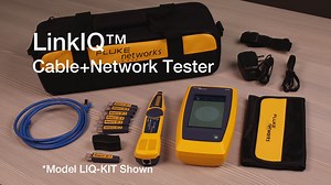 Presentamos el comprobador de cables y de red LinkIQ™ de Fluke Networks: nuestra solución más novedosa para comprobar la conectividad de su red y verificar el rendimiento de los cables. LinkIQ™ utiliza medidas basadas en frecuencia para calcular el ancho de banda máximo (hasta 10GBASE-T), lo que garantiza que los enlaces probados cumplan los requisitos de rendimiento. Otras ventajas del LinkIQ son: ✅Funciones de red como diagnóstico de conmutador más cercano, como velocidad de datos anunciada, n