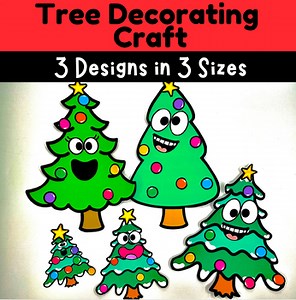 Christmas Tree Craft Printable | Holiday Classroom Activity for Kids | K–5 DIY