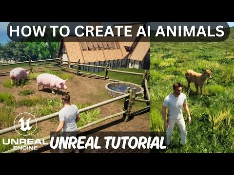 HOW TO ADD AI ANIMALS IN UNREAL ENGINE😃HOW TO ADD ANIMATIONS FOR NPC ANIMAL😎QUICK EASY TUTORIAL #ue5