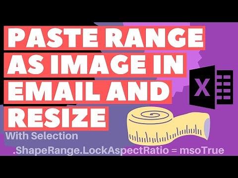 Excel VBA Macro: Resize Range (Table) Pasted As Image In Email Body