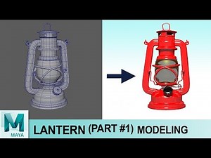 Lantern Modeling Tutorial in Autodesk Maya 2017 (Part 1) | Basic 3D for Beginners Series