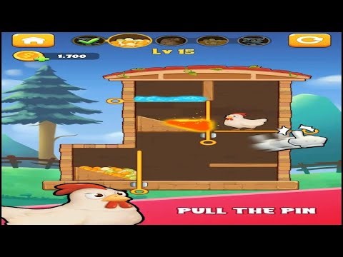 Chicken Rescue: Pull the Pin – Tricky Logic Puzzle Gameplay (Android/iOS)---