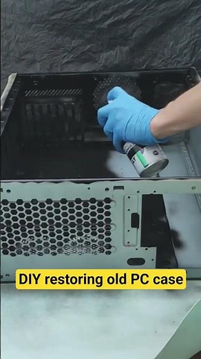 DIY RESTORING OLD PC CASE INTO MODERN ONE! Full vid on my channel! #modding #pccase #diy #pcparts