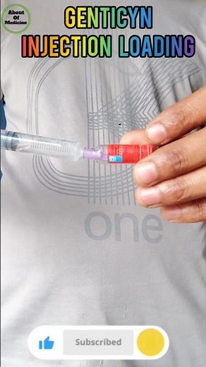 Genticyn injection loading | Gentamicin injection | #gentamicin #aboutofmedicine #injection #shorts