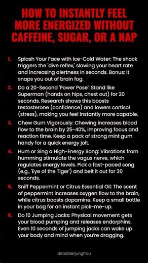 How to Instantly Feel More Energized Without Caffeine, Sugar, or a Nap #ad (Verify Info)
