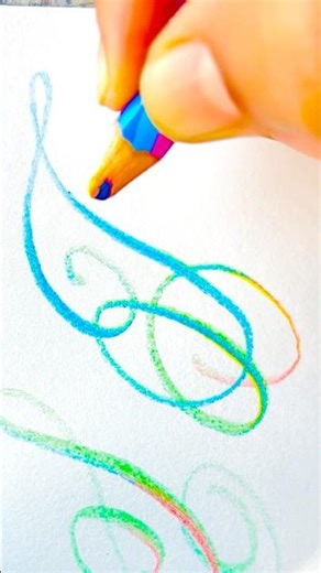 Lettering capital letter T by rainbow pencil #calligraphy #handwriting #lettering #cursive #viral