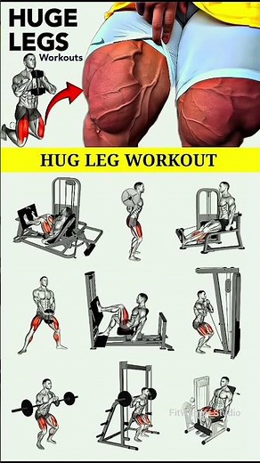 9 Different Types of Leg Exercises 💥 | Strong Legs Workout at Gym 🔥