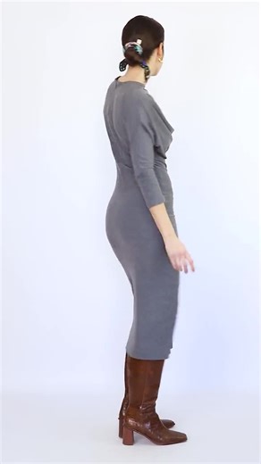 Elastic knit dress sewing pattern | Cowl neck dress pattern | Drape dress pattern for women | 9 SIZES | PDF Sewing pattern