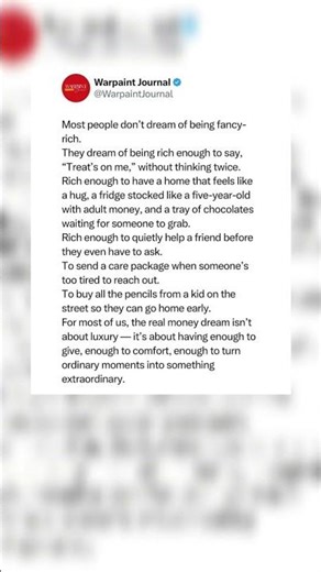 it's about having 'enough'