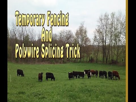 Using Temporary Fencing / PolyWire Splicing Trick