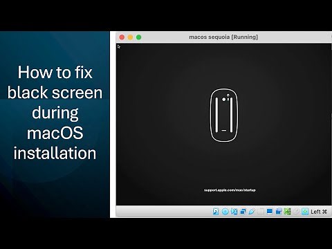 [FIXED] The black screen that stops macOS installation & shows support.apple.com/mac/startup
