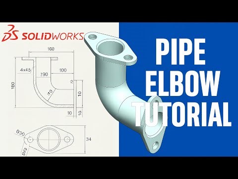 Flanged Pipe Elbow Tutorial in SolidWorks | Full Build + Dimensions