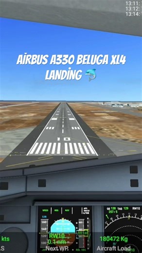 Airbus A330 Beluga Landing.