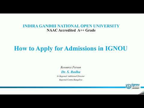 How to Apply for Admissions in IGNOU