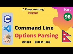 Command Line Options Parsing (getopt, getopt_long) | C Programming Tutorial in Nepali #98