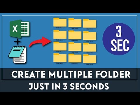 An Easiest way to Create Multiple Folder Just in 3 Seconds!! TIPS FOR OFFICE EMPLOYEES