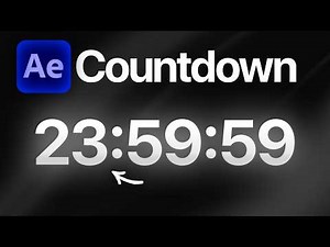 How To Make a Countdown Timer in After Effects