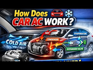 How Does Car AC Work? 🚗❄️ Easy Explanation for Beginners.