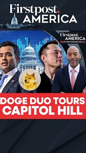 1.1K views · 15 reactions | #FirstpostAmerica: Doge Duo Tours Capitol Hill Billionaires Elon Musk and Vivek Ramaswamy, who will lead US President-elect Donald Trump's Department of Government Efficiency (DOGE), visited Capitol Hill. They arrived to meet with Republican lawmakers in both chambers of Congress and find ways to cut unnecessary federal expenses. | Firstpost | Facebook